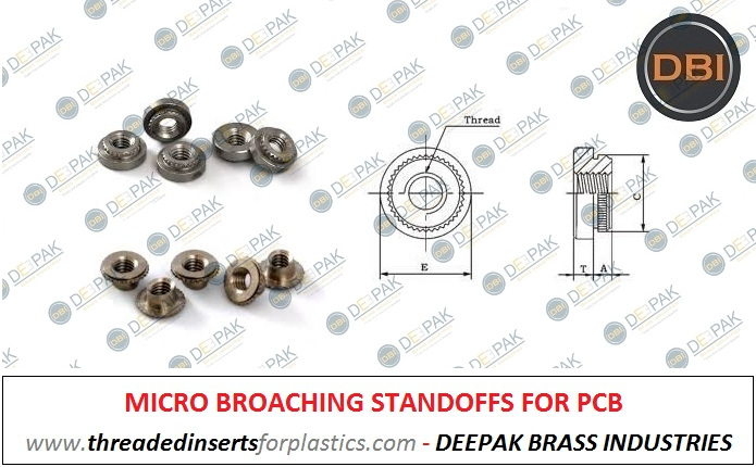 Broaching Standoff For PCB